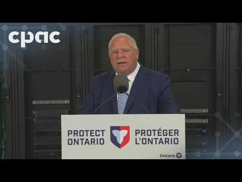 Ontario Premier Doug Ford unveils plan to attract data centres – August 13, 2026