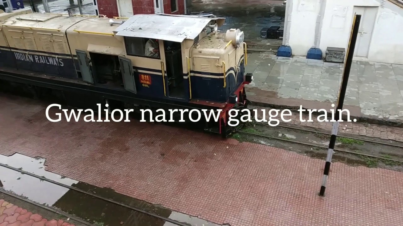 Narrow gauge train Gwalior #rare - YouTube