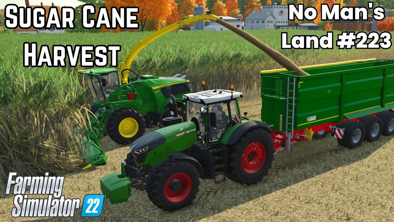 #FS22🚜 Sugar Cane Harvest with John Deere 9900 & Fendt 1050 Team! 🚜No ...