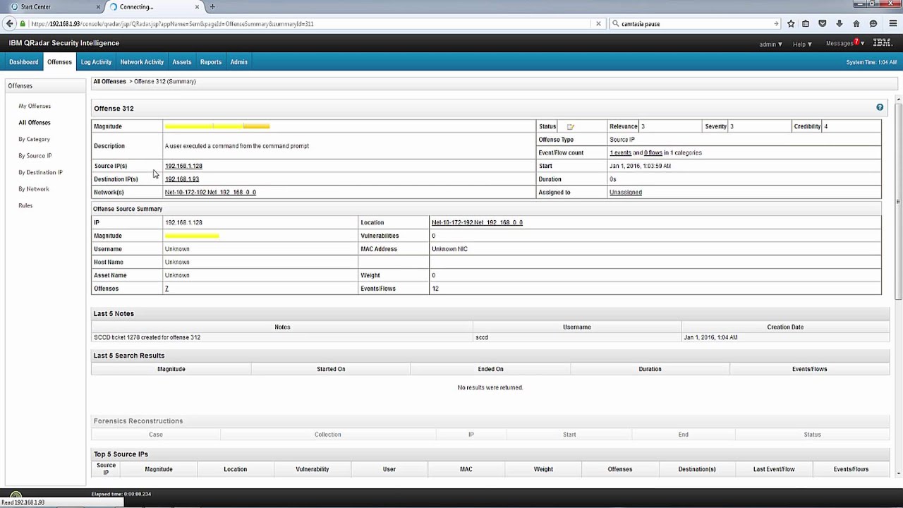 IBM Qradar and ICD/SCCD demo - YouTube