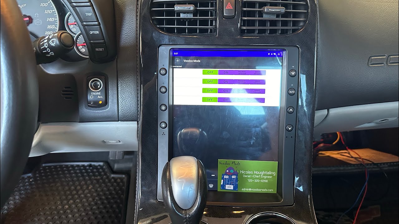 Voodoo Mods Voodoo Box and KnightDriveTV C6 Max-Din NPP control - YouTube