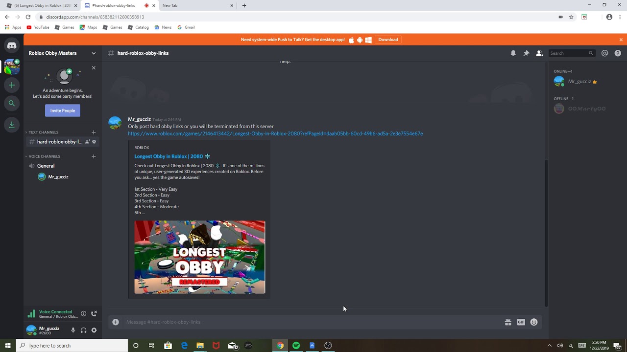 ROBLOX OBBY MASTERS | New Discord Server Now Up! - YouTube