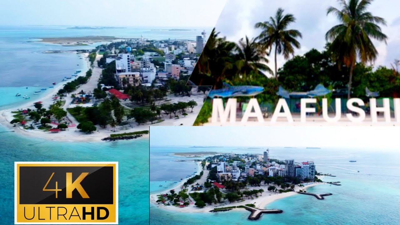 Maafushi island, Maldives.Drone view and Action cam view in 4K.#dji ...