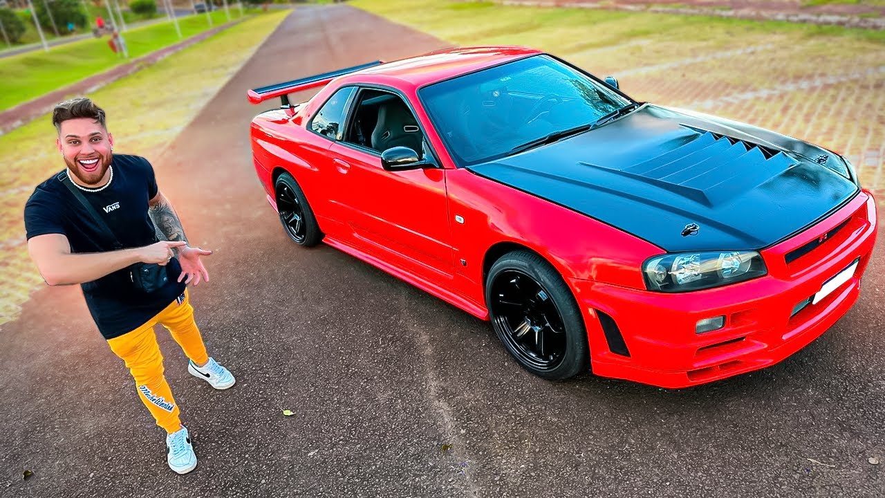 ESSA É A NOVA COR DO SKYLINE DO RENATO !! 😍 - YouTube
