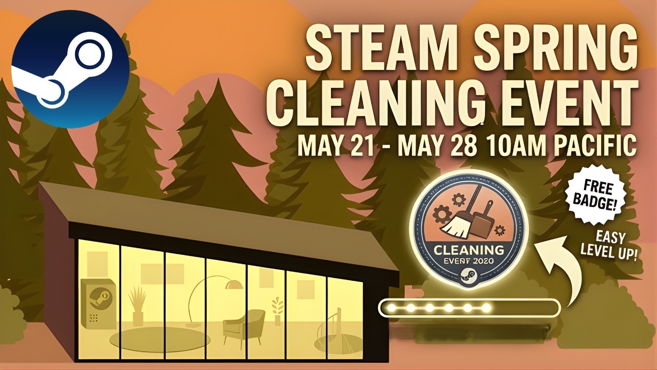 Steam Spring Cleaning Event 2020 - How to get the badge - YouTube
