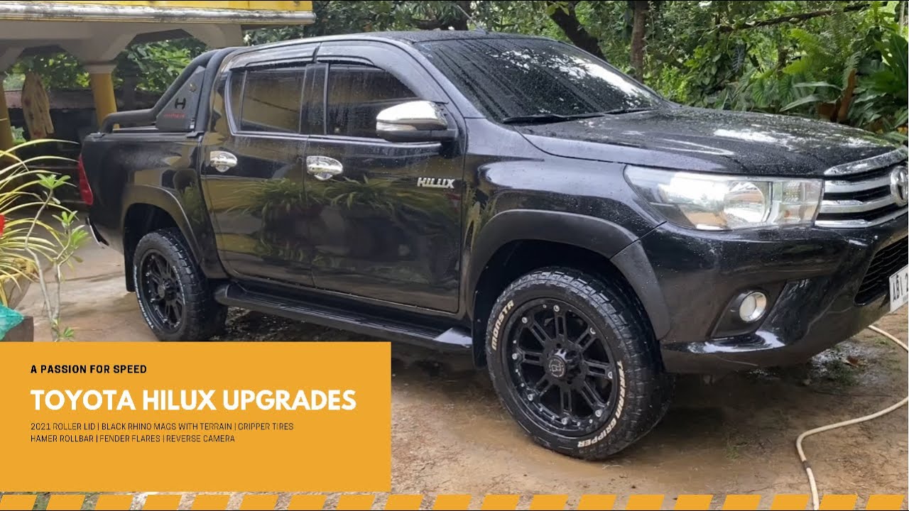 Toyota Hilux Upgrades| 2021 Roller Lid| Black Rhino Mags with Terrain ...