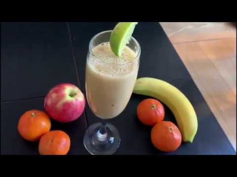 BANANA APPLE AND ORANGE SMOOTHIE