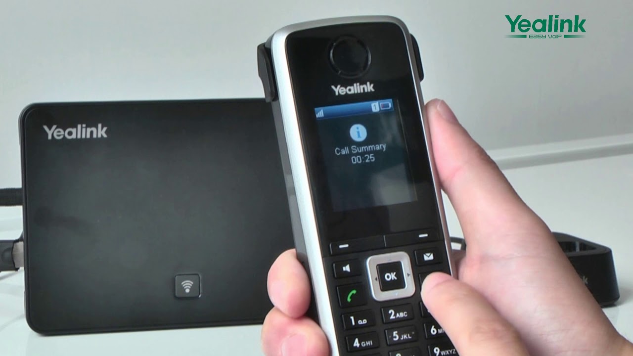 W52P DECT IP Phone - Conference Calling - YouTube