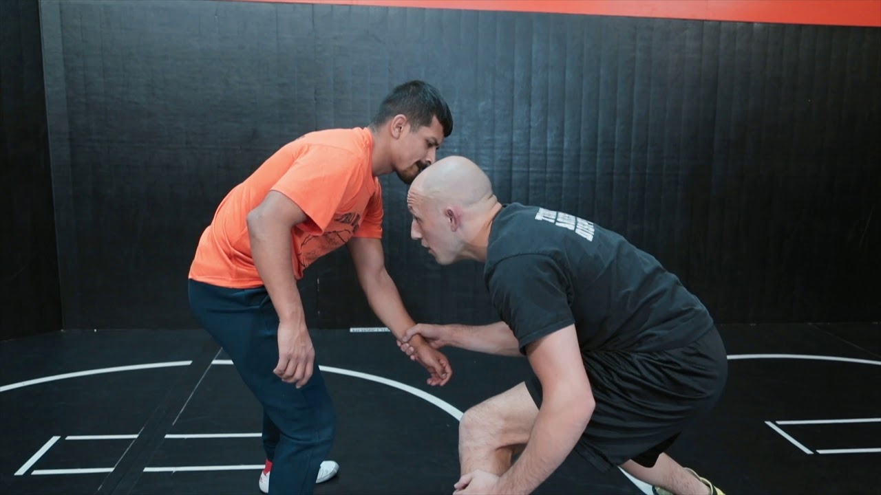 Great setup to get to his legs - Basic Drag to high level single leg ...