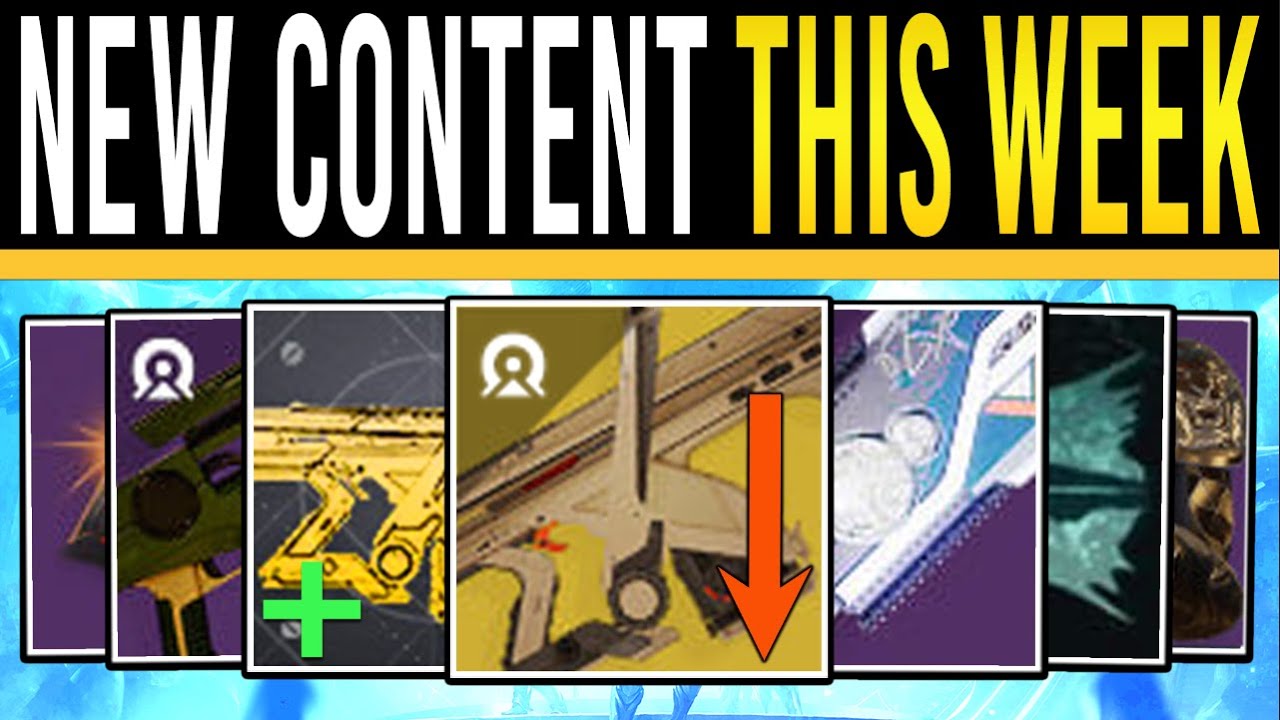 Destiny 2: NEW CONTENT THIS WEEK! Exotic CHANGES, New Quest, Special ...