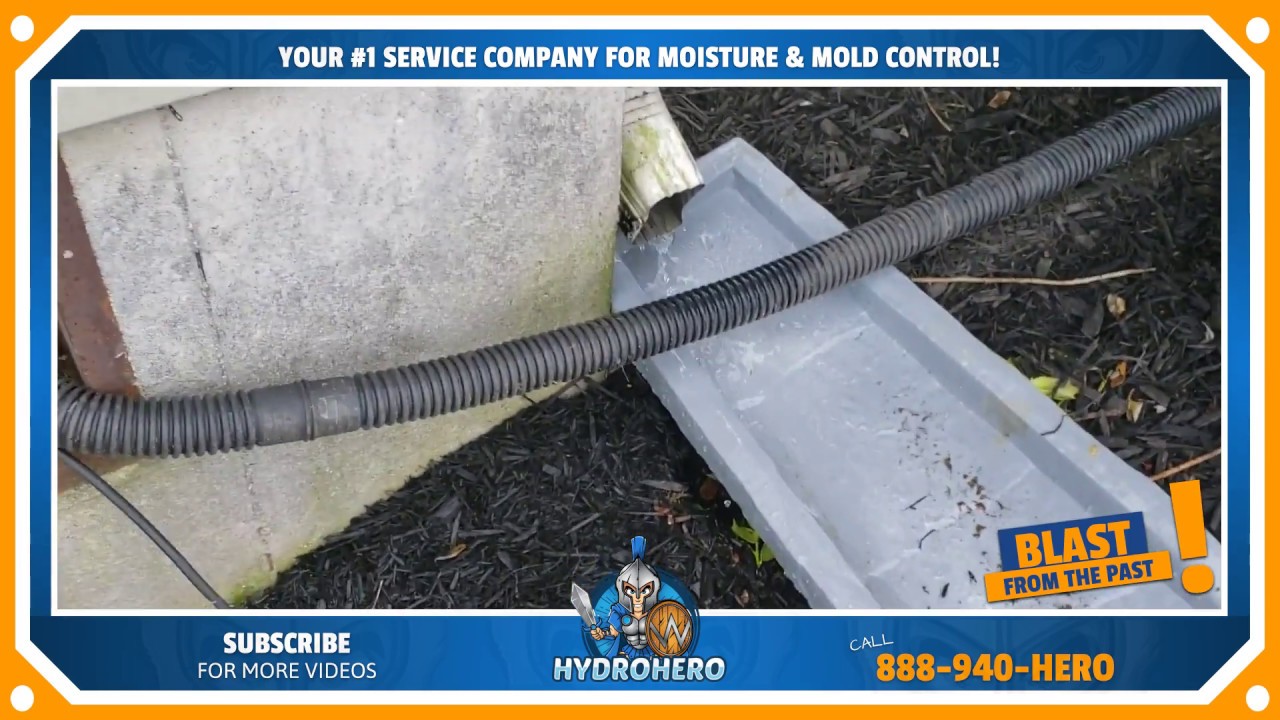 Gutter Downspouts Flood Crawl Space In Viola DE - YouTube