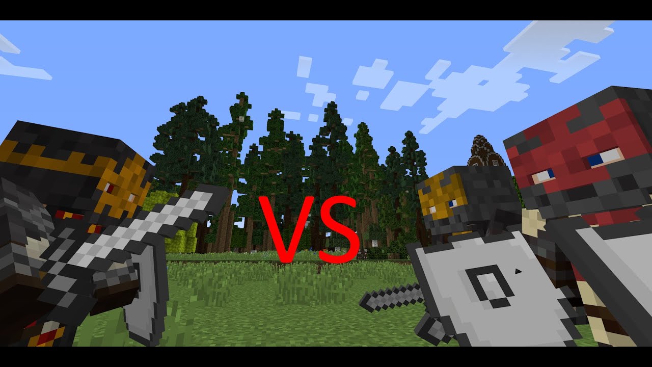Minecraft NPC Battle - Templars of Notch vs Black Knights - YouTube