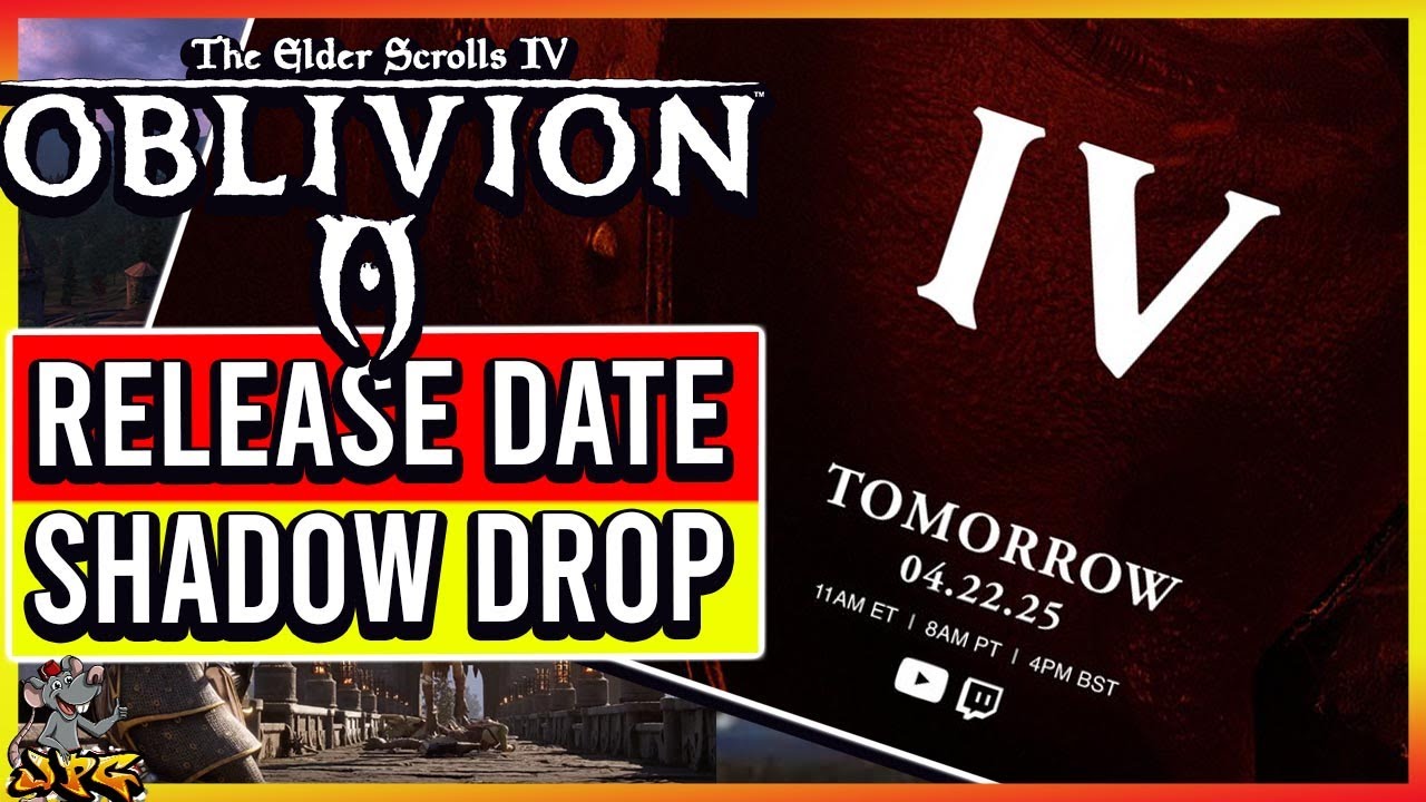 The Elder Scrolls OBLIVION Remastered Release Date Is The 22nd April ...