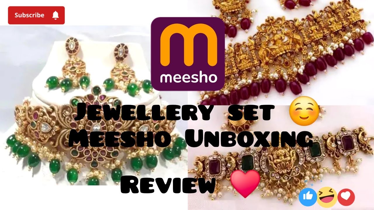 beautiful choker set😍 ️review ♥️ meesho unboxing #meesho #unboxing # ...