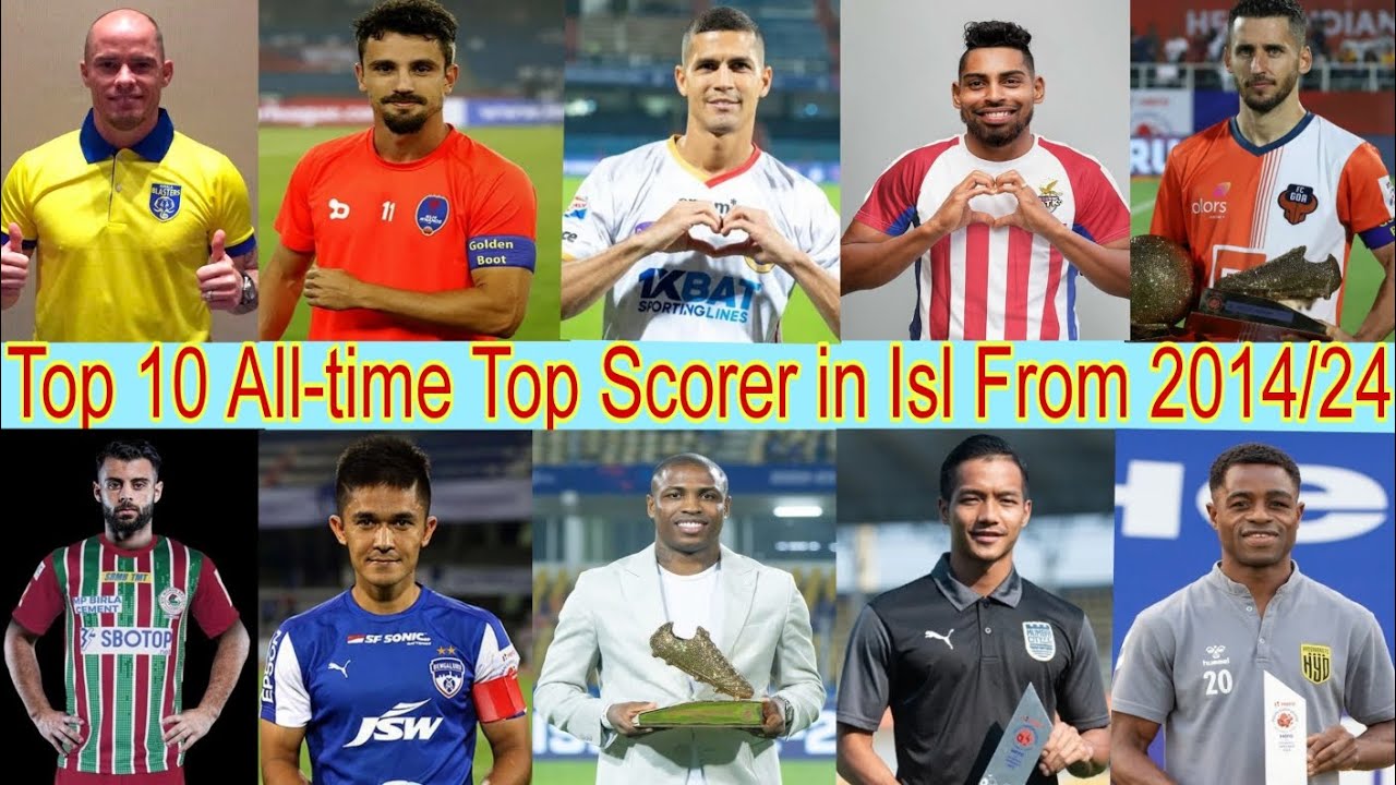 Top 10 All-time top Scorer in isl history from 2014/24#shillonglajongfc ...