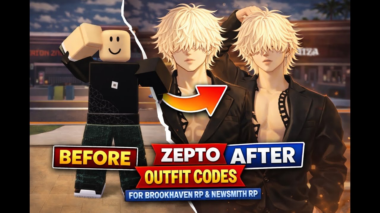FREE!! BLACK ZEPTO Outfit Code Tutorial🔥🔥for Brookhaven RP🏡 & New Smith ...