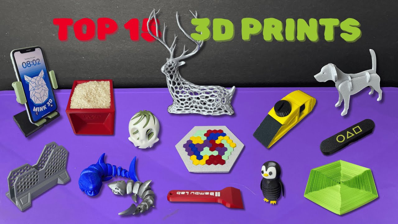 15 Best Cool Things to 3D Print Set-3 - YouTube