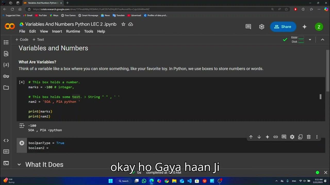 Variables in Python Explained in Hindi Python Programming for Beginners Variables, Strings, Inte ...