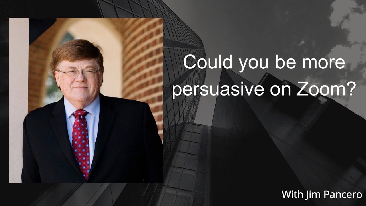 Could you be more persuasive on Zoom? - YouTube