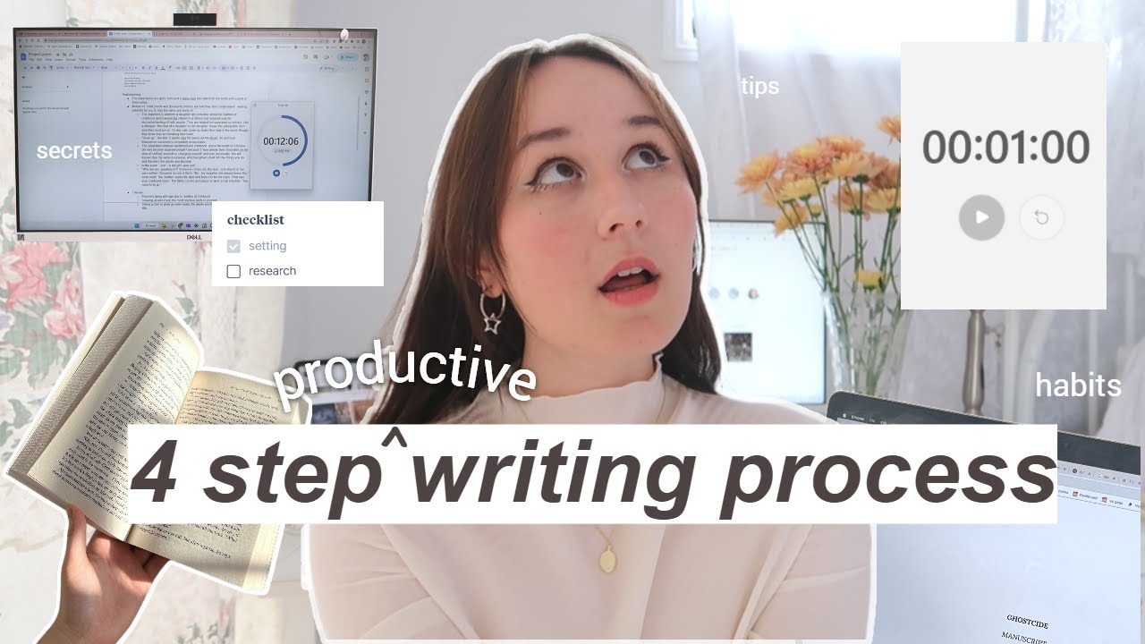 productive writing tips 📋₊˚ ﾟ (aesthetic writing tools, habits ...