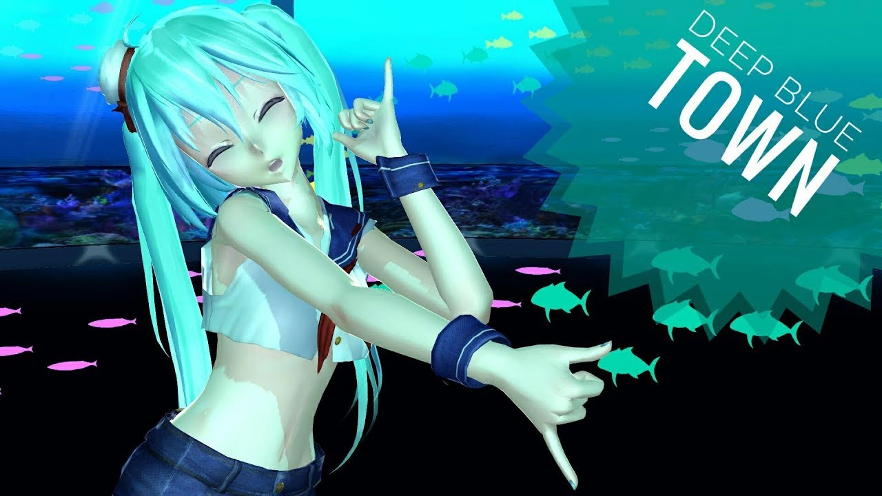 [MMD] DEEP BLUE TOWN (DL) - YouTube