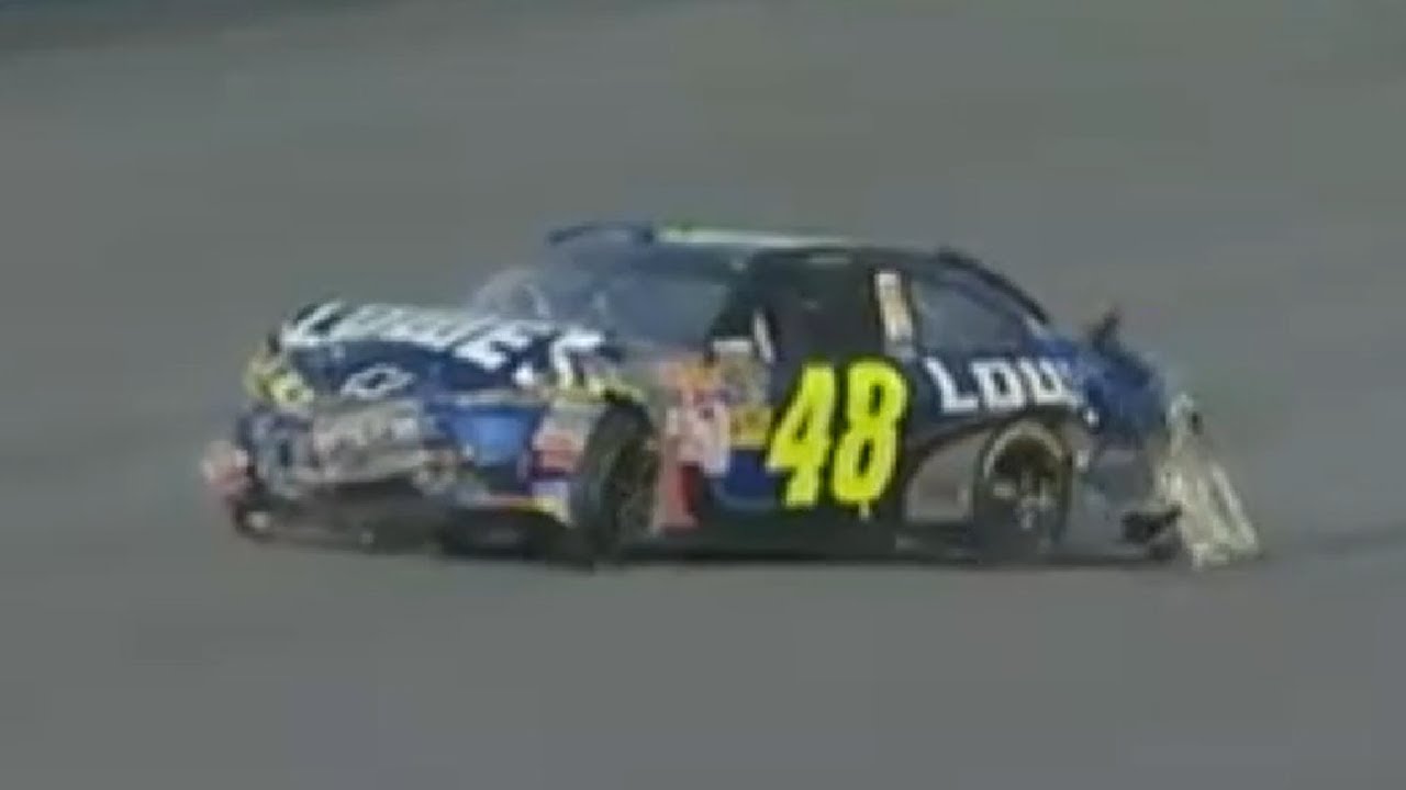 Jimmie Johnson Crash - 2009 Southern 500 Qualifying - YouTube
