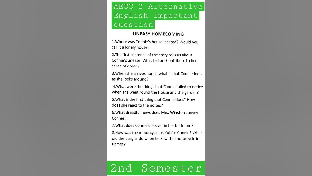 Uneasy Homecoming Alternative English Important Question Aecc 2 uneasy-homecoming-alternative-english-important-question-aecc-2