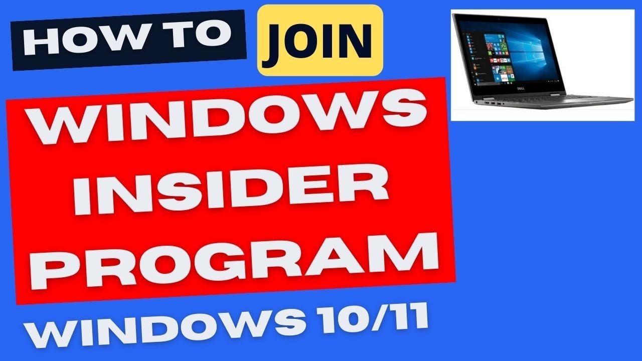 Join Windows Insider Program in Windows 10 / 11 - YouTube