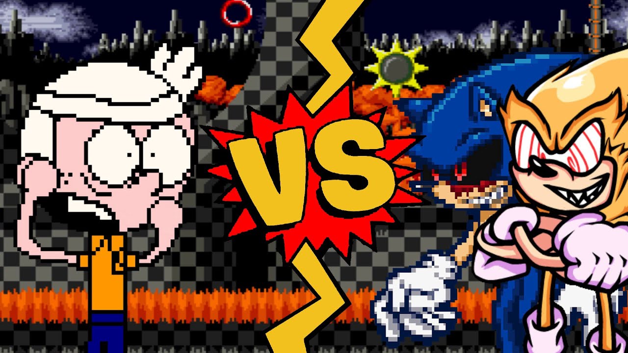 M.U.G.E.N Battles | Lincoln Loud vs Sonic.EXE/Fleetway Sonic - YouTube