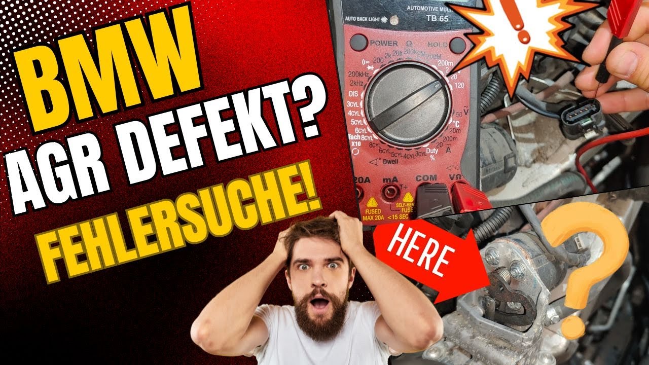 BMW AGR Fehler, 4CAE, P046C,4873, P2457, 40D4, 4868 - YouTube