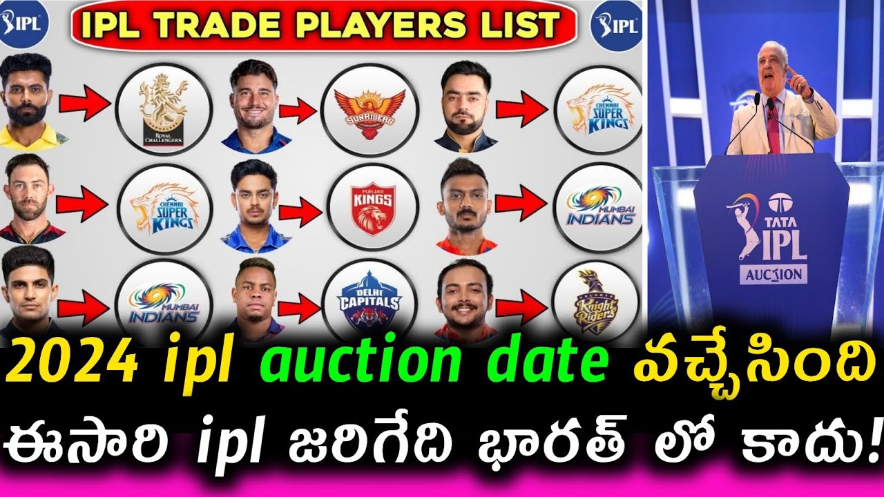 IPL Auction Date and IPL Trade Window Opening Official news || Chenging ...