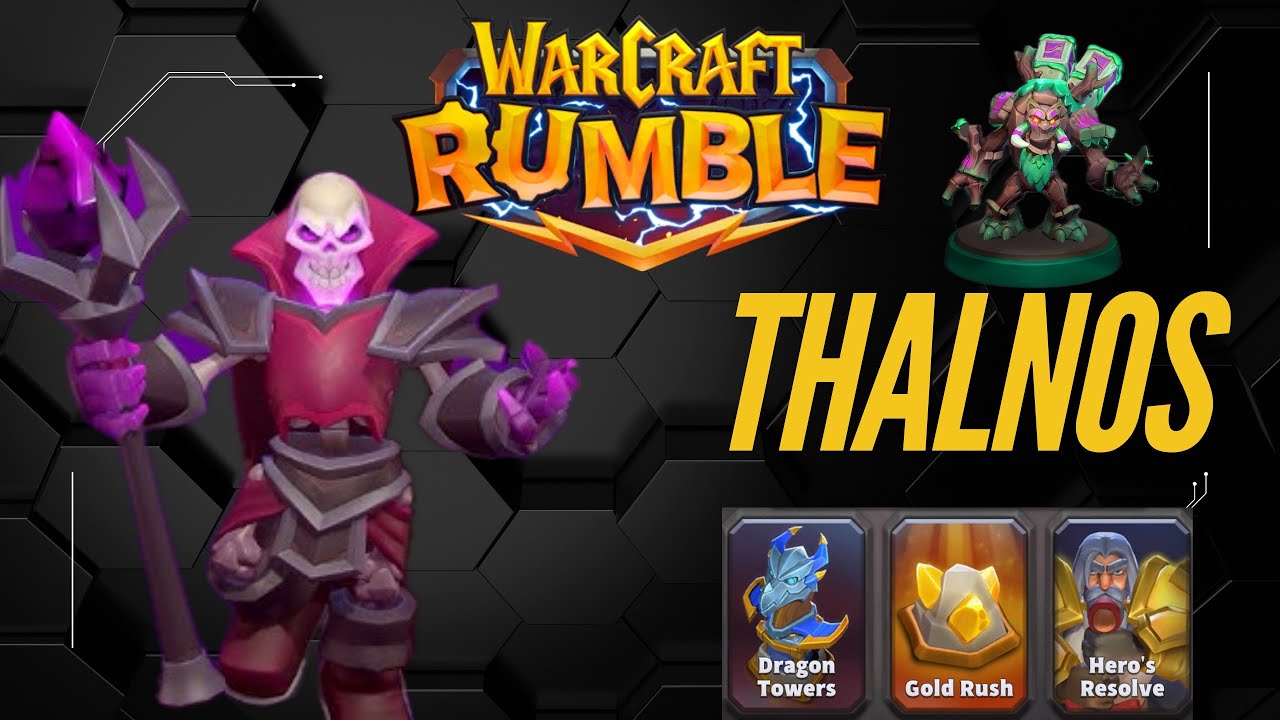 Warcraft Rumble PvP : Thalnos with AOW Easy and Strong | S9W3 - YouTube