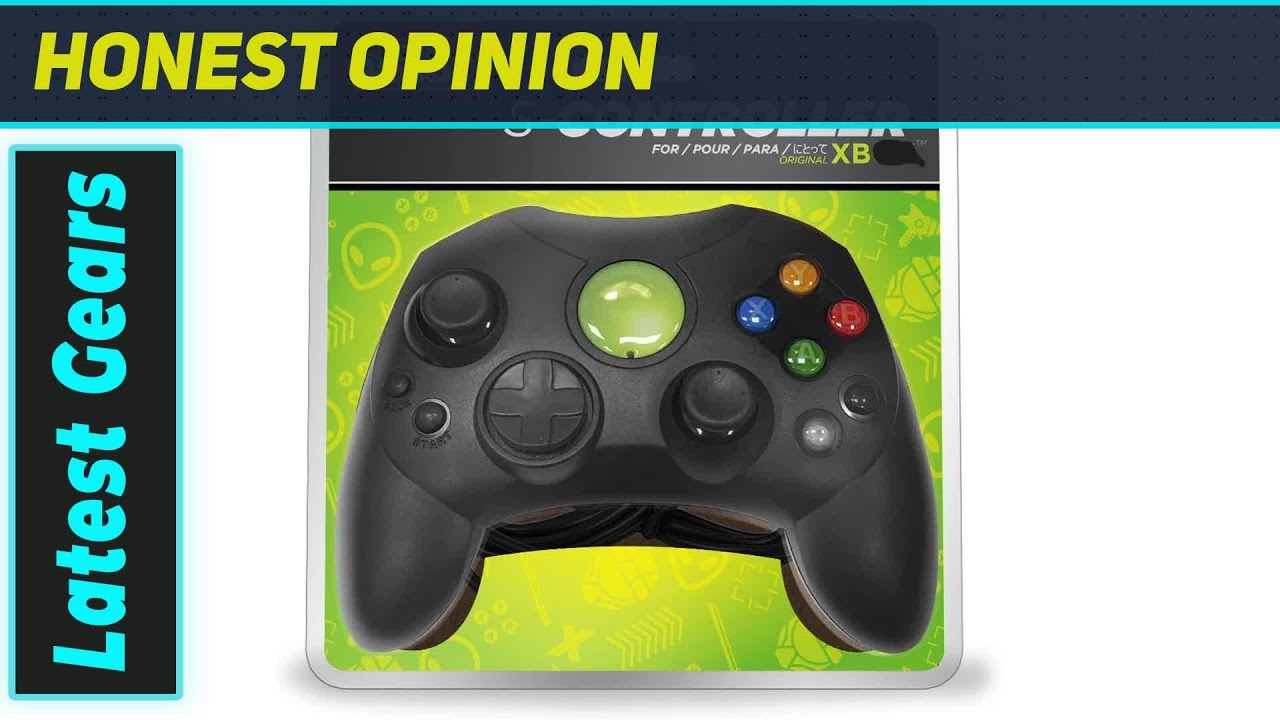 Old Skool Xbox S-Type Wired Controller: Essential for Classic Xbox ...