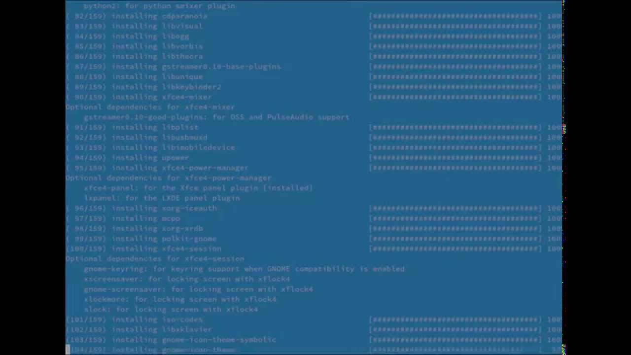 Install Arch Linux With Xfce4 The Easy Way Youtube