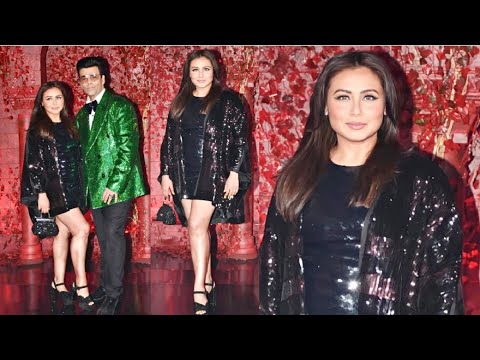 Rani Mukerji Looking Absolutely Gorgeous In Little Black Dress At Karan Johar 50th Birthday Party
