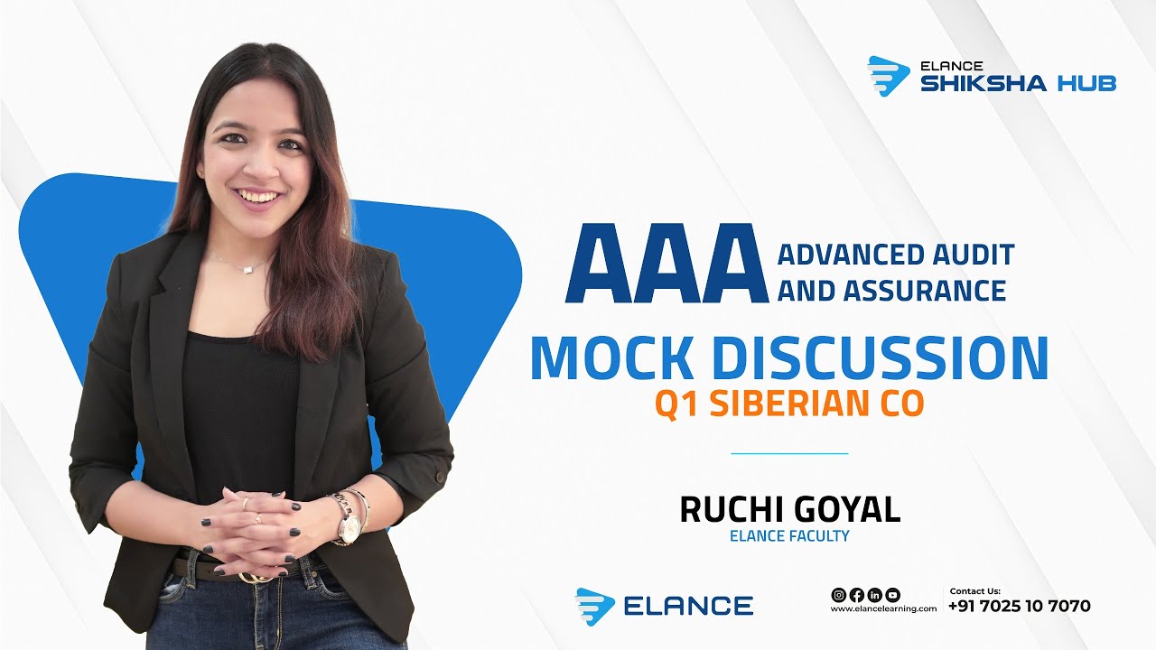 AAA Mock Discussion | Part 1 | Advanced Audit and Assurance | ACCA ...