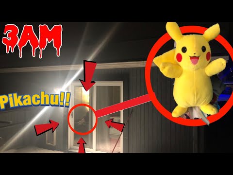 I CAUGHT THE REAL PIKACHU WITH MY DRONE IN MY HOUSE AT 3AM! * GONE VERY ...