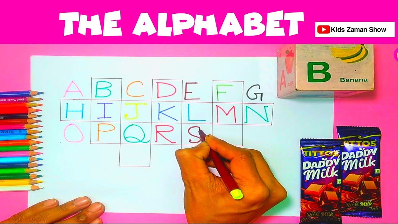 Writing Capital Letters Alphabet For Children,a to z,Capital letters ...