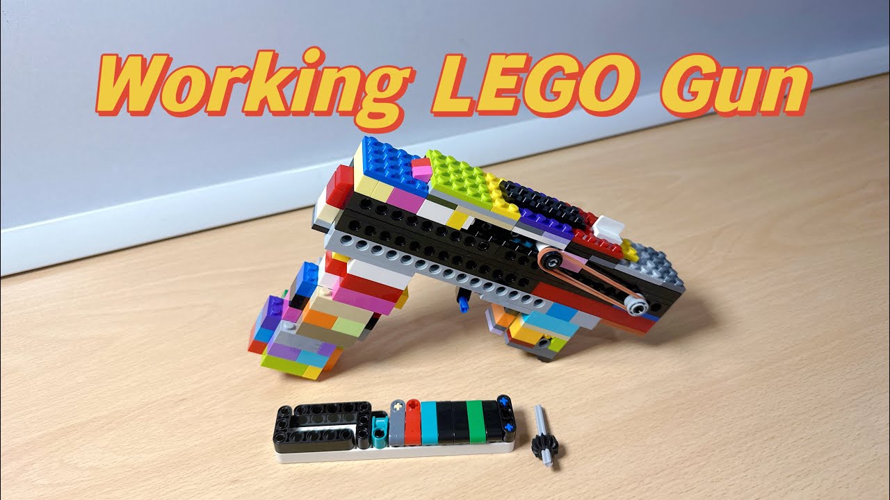 Working LEGO Gun with Mechanism - YouTube