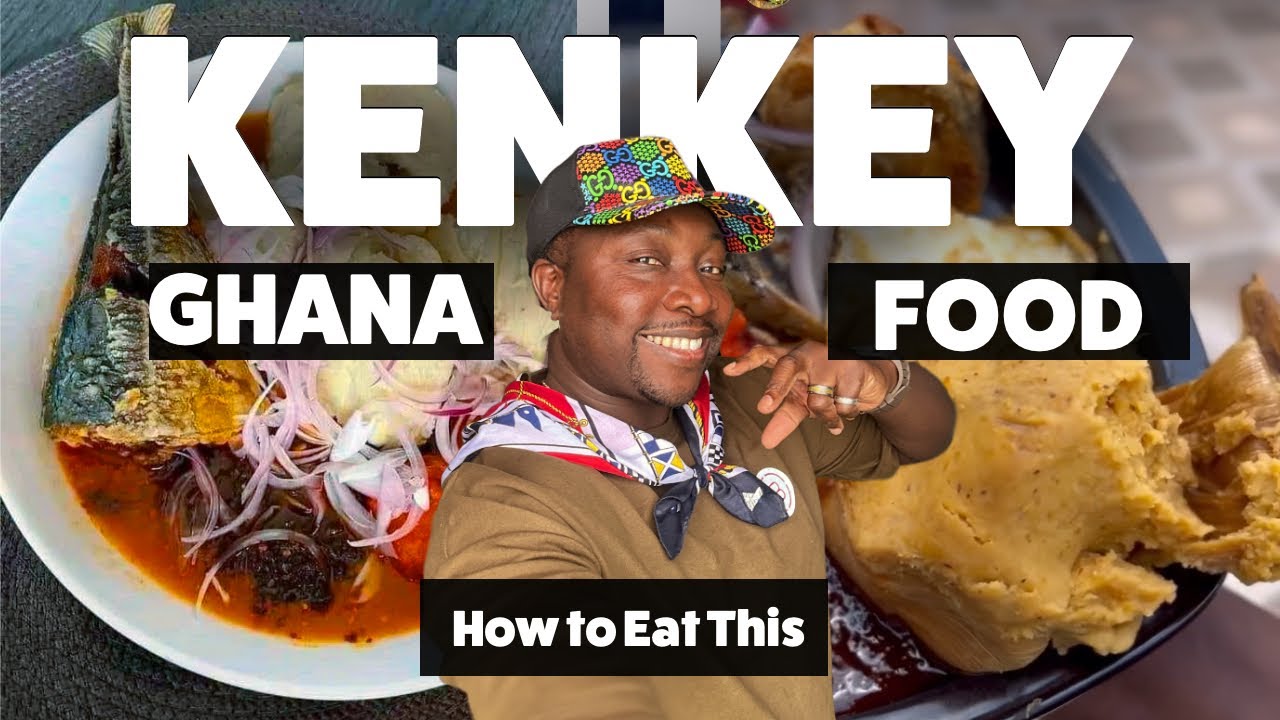 Ghana Kenkey Mukbang - Eating Ghana Food In UK - YouTube
