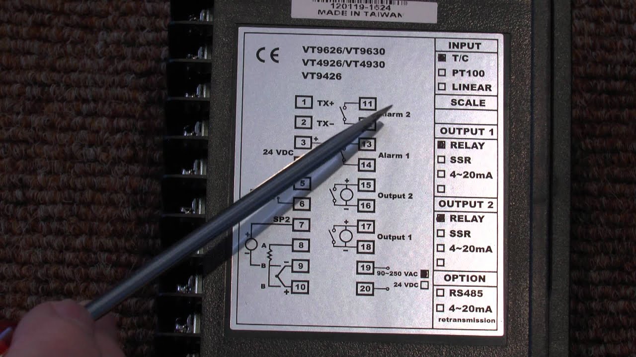 Vertex VT4926 Temperature Controller - YouTube