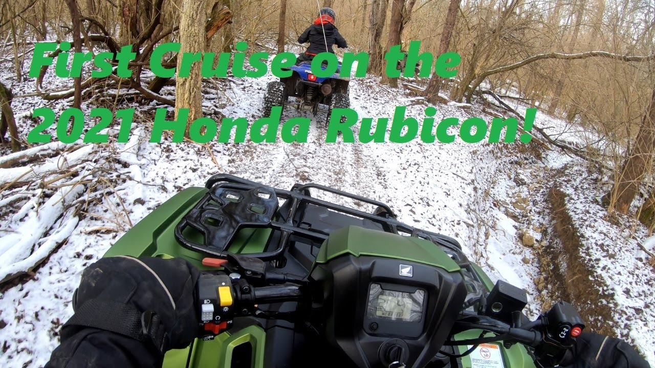 First cruise on the 2021 Honda Rubicon 520! - YouTube