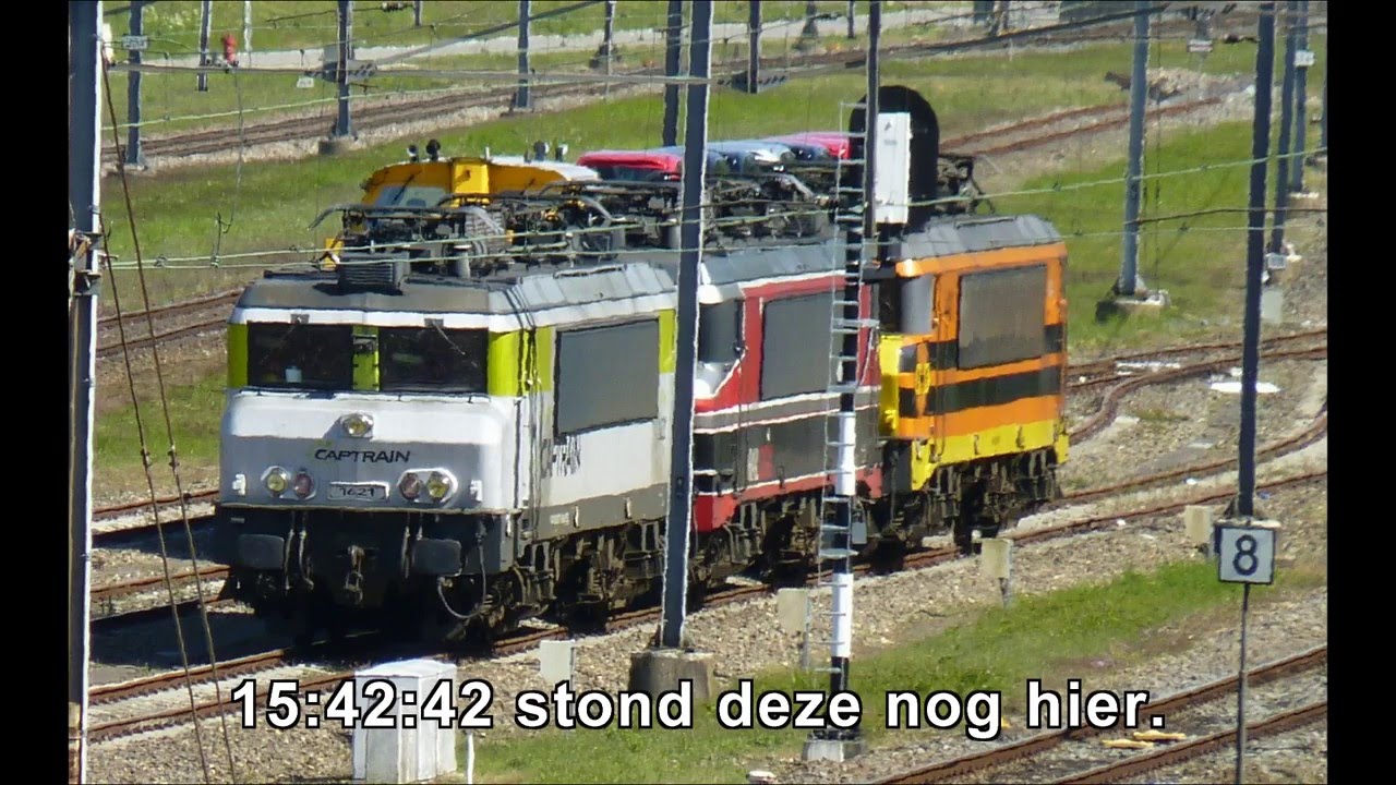 1621, Captrain NS class 1600 rangeert en vertrekt , Kijfhoek, 5-5-2016 ...