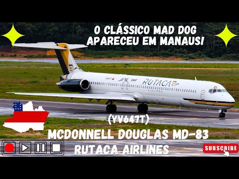 MCDONNELL DOUGLAS MD-83 da Rutaca Airlines apareceu em Manaus! 
