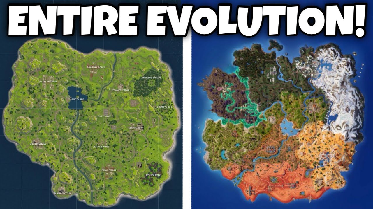The EVOLUTION of the Fortnite Map! - YouTube