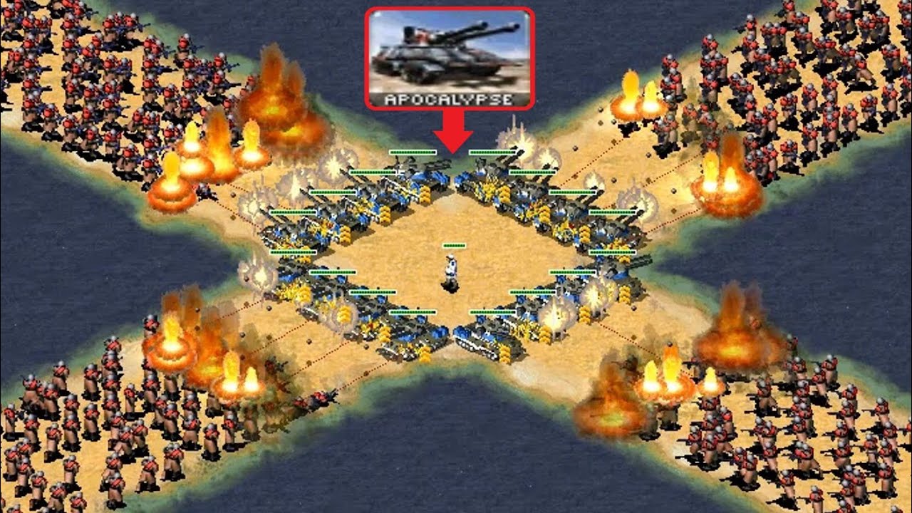 Can Apocalypse Tanks defend Romanov? - Red Alert 2 - YouTube