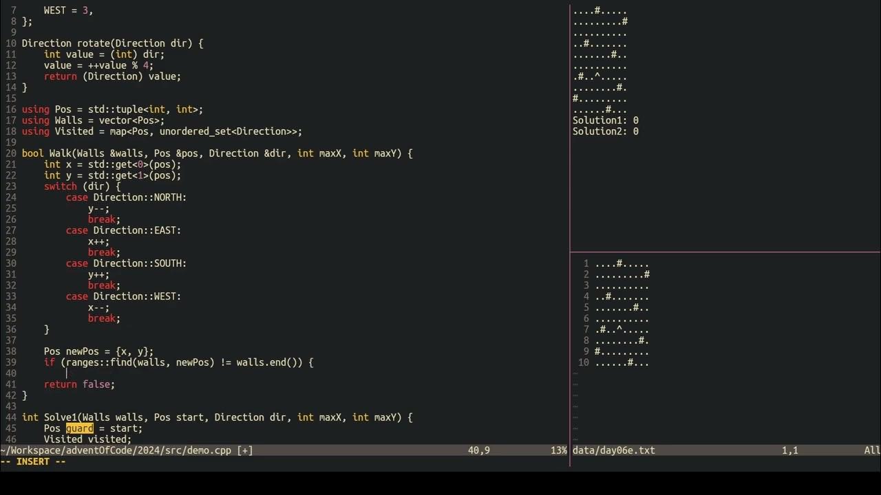 AdventOfCode - 2024 Day06 - C++ Walkthrough - YouTube