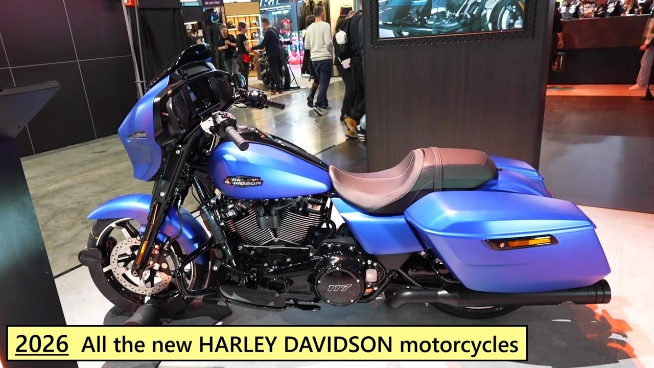 The 2026 HARLEY DAVIDSON motorcycle collection at EICMA Italy - YouTube
