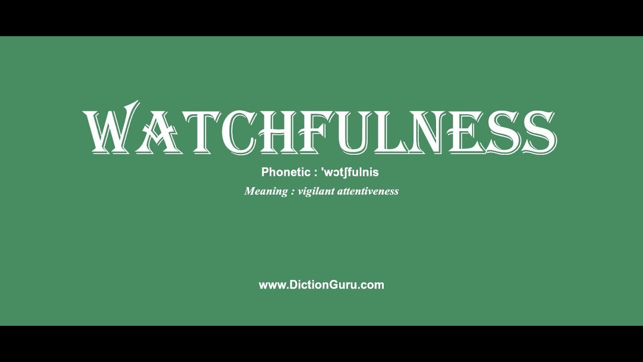 watchfulness: Pronounce watchfulness with Phonetic, Synonyms and ...