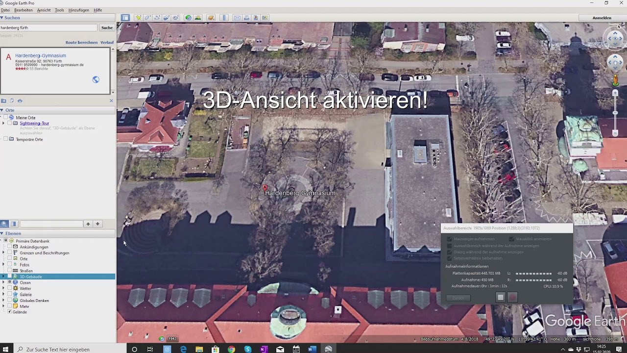Vermessen mit Google Earth - YouTube